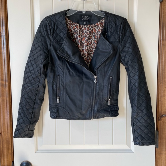 TCEC | Jackets & Coats | Tcec Faux Leather Bomber Jacket | Poshmark
